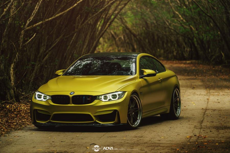 BMW M4 Coupe Gold by TAG Motorsports on ADV.1 Wheels (ADV06TFCS) 2015 ...