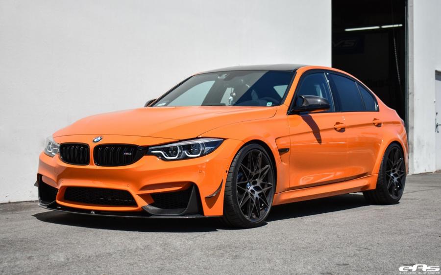 BMW M3 Sedan M Performance Fire Orange by EAS в кузове F80 2018 года ...