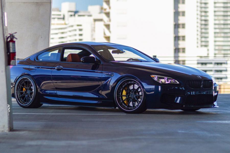 BMW M6 Coupe Tanzanite Blue on ADV.1 Wheels (ADV5.2 TRACK SPEC) 2019 ...