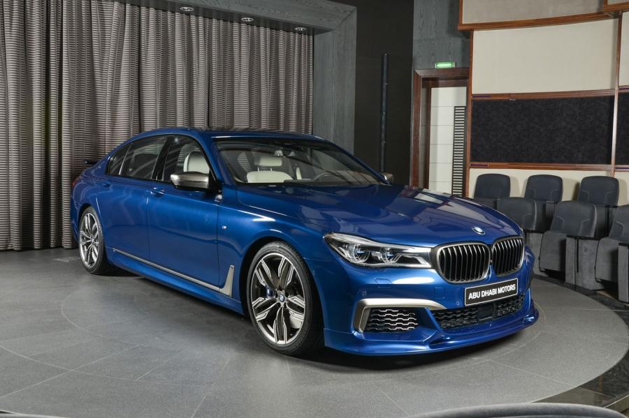 BMW M760Li Individual in Avus Blue by Abu Dhabi Motors 2019 года ...