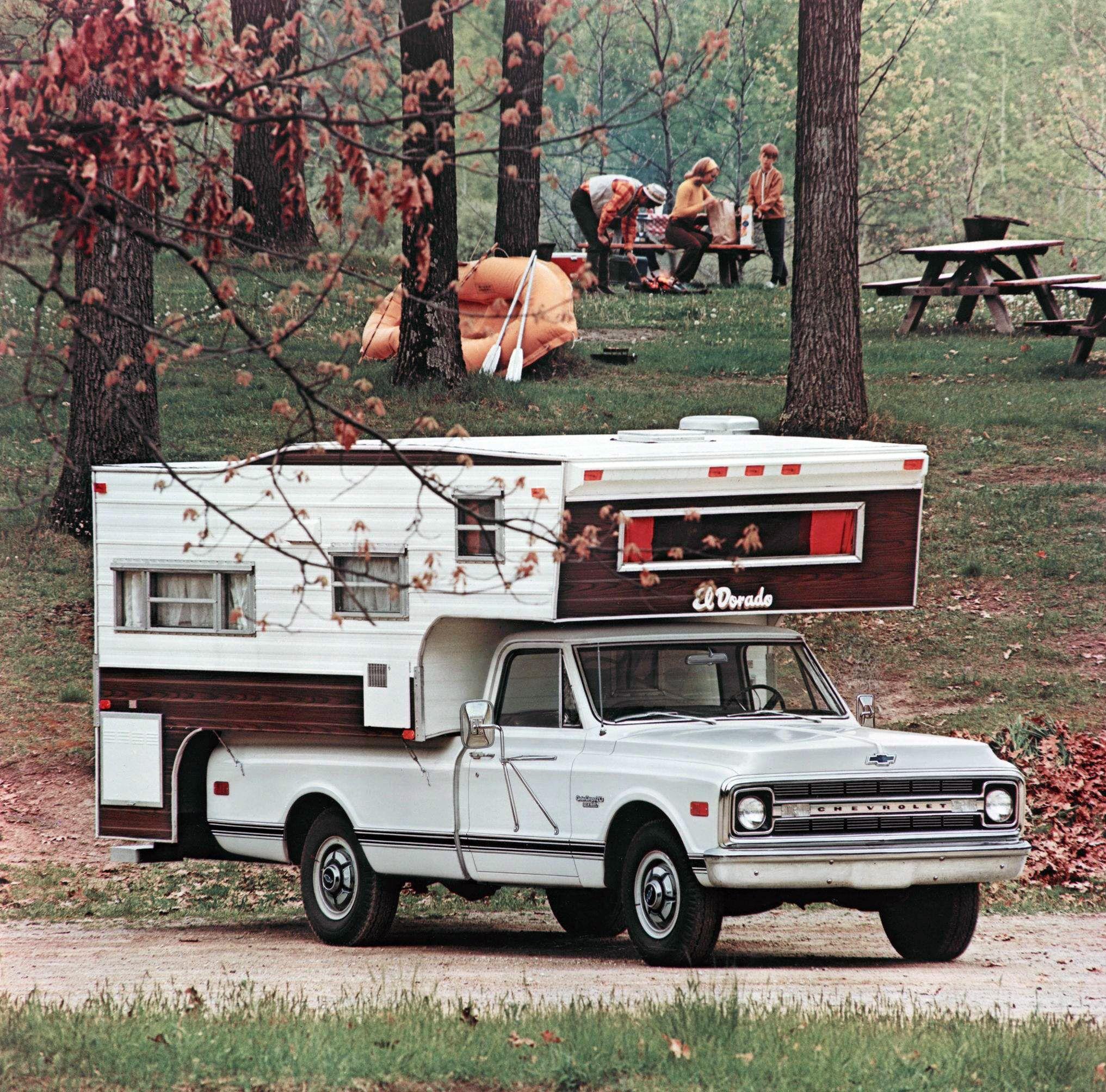 Chevrolet C20 Fleetside Custom Camper Pickup with Ward El Dorado Camper ...