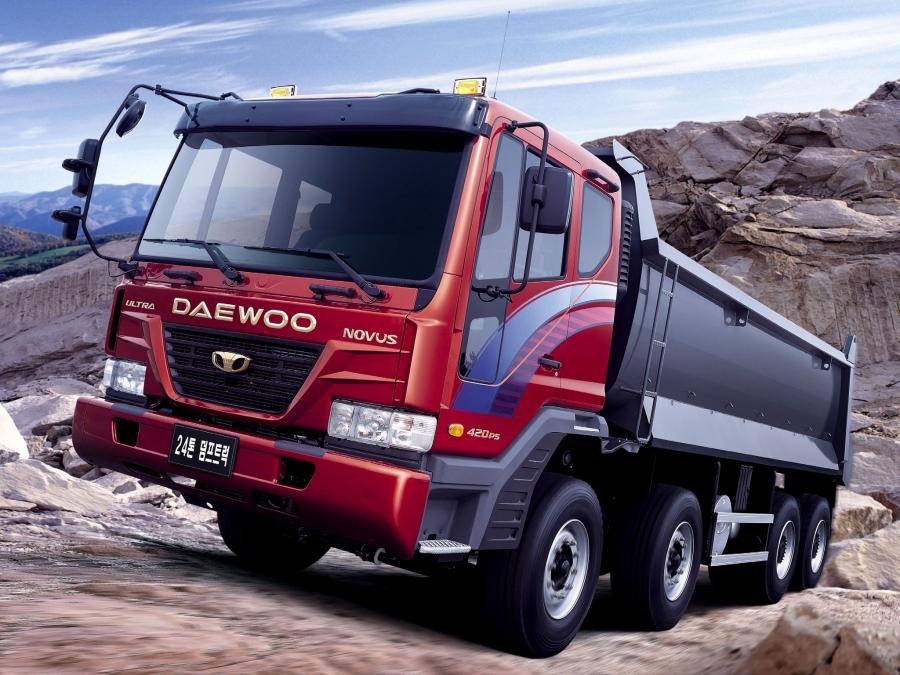 Daewoo Novus 8x4 Dump Truck 2004 года выпуска. Фото 1. VERcity