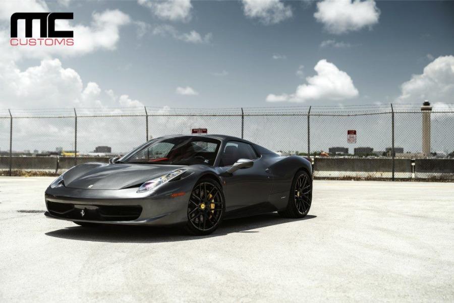 Ferrari 488 Spider Matte Black by MC Customs on Avant Garde Wheels 2018 ...