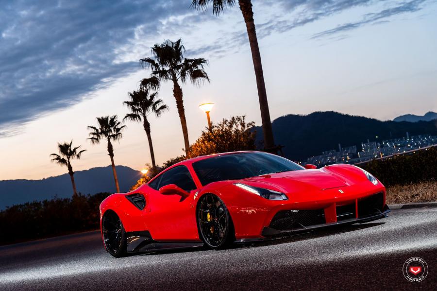 Ferrari 488 GTB by AIMGAIN on Vossen Wheels (S21-01) 2019 года выпуска ...