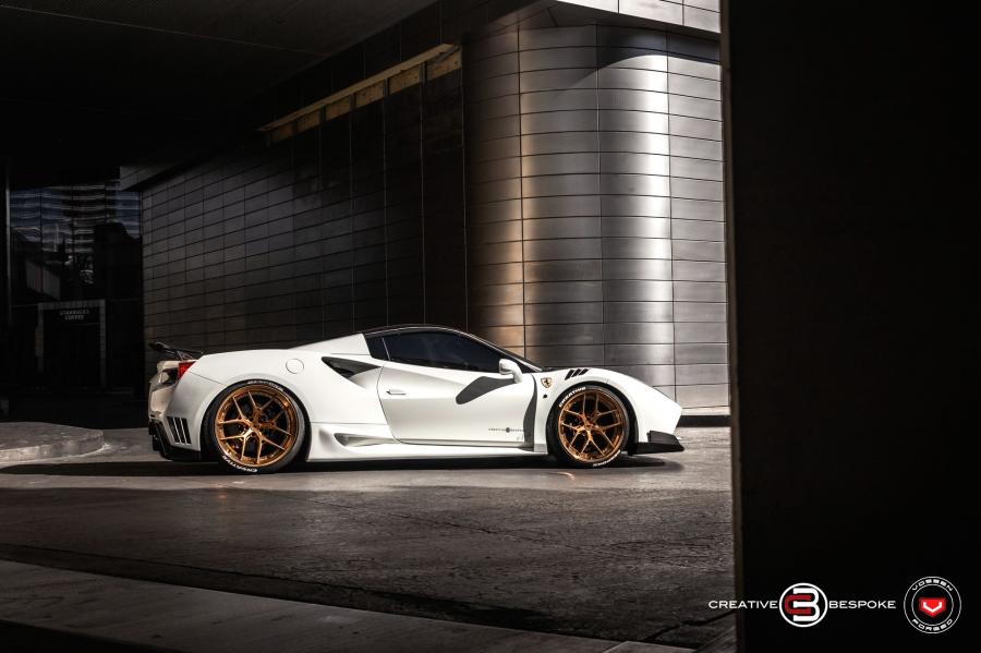 Ferrari 488 GTB by Creative Bespoke on Vossen Wheels (S21-01 (3-Piece ...
