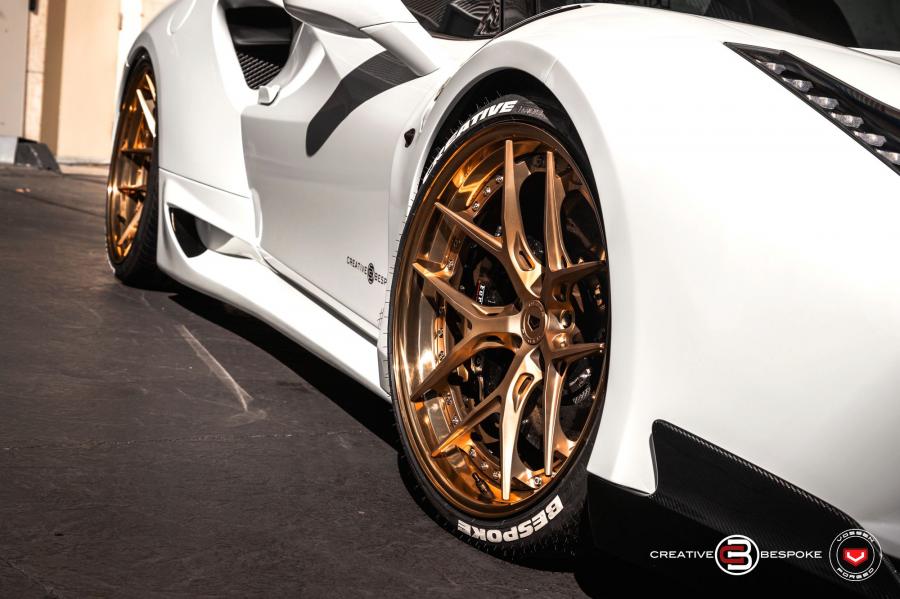 Детали экстерьера Ferrari 488 GTB by Creative Bespoke on Vossen Wheels ...