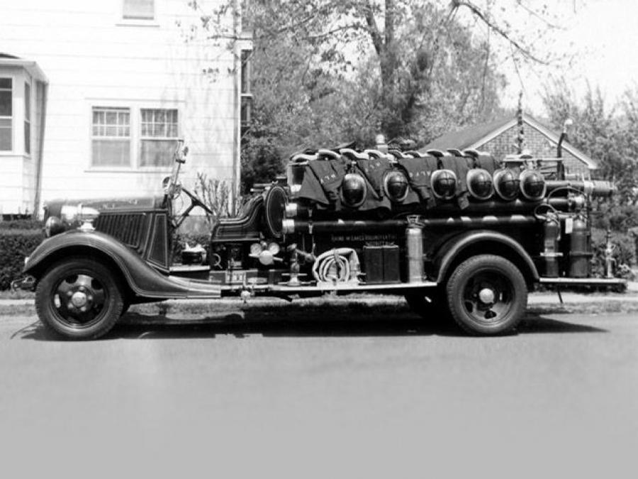 Ford Model 51 Firetruck by Seagrave 1936 года выпуска. Фото 1. VERcity