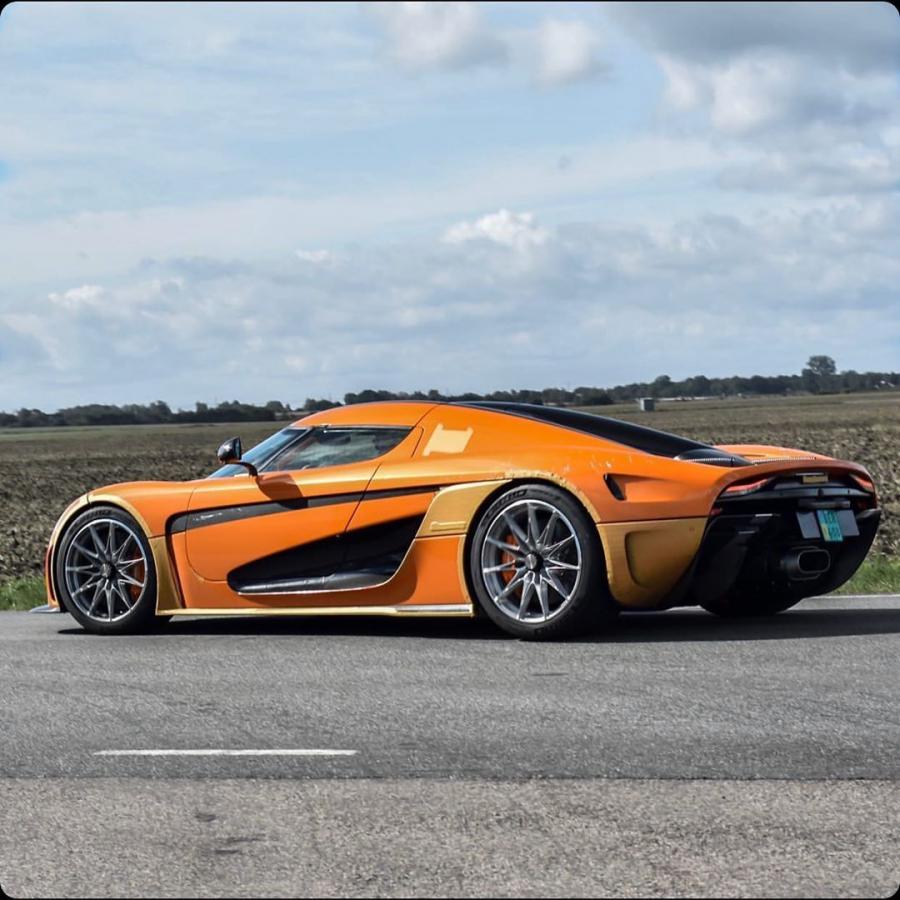 Koenigsegg Regera in Orange 2019 года выпуска. Фото 4. VERcity