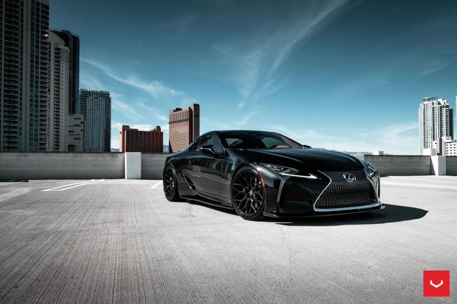 Lexus LC500 Obsidian on Vossen Wheels (HF-2) 2019 года выпуска. Фото 1 ...