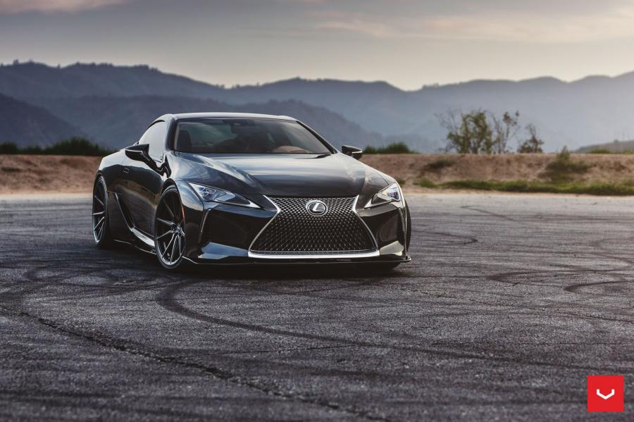 Lexus LC500 Obsidian on Vossen Wheels (HF-3) 2019 года выпуска. Фото 1 ...