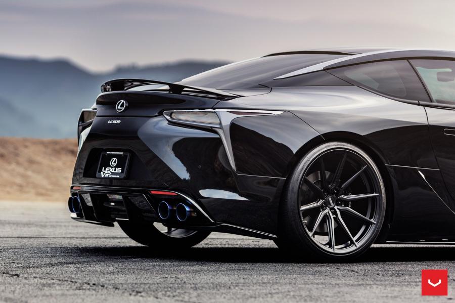 Детали экстерьера Lexus LC500 Obsidian on Vossen Wheels (HF-3) 2019 ...