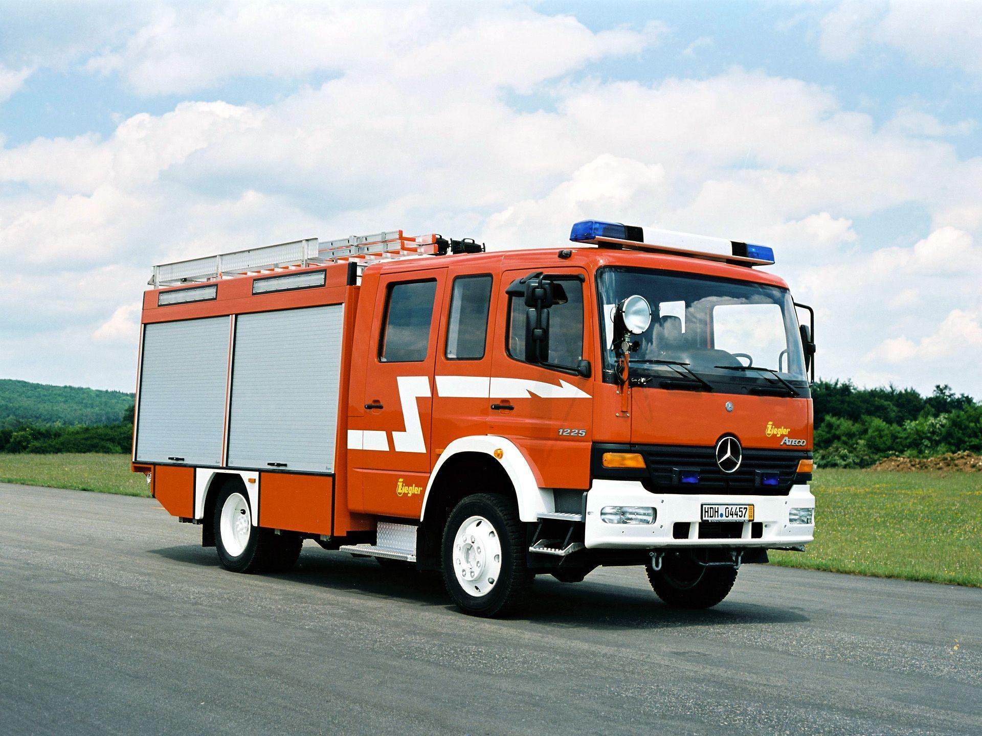 Mercedes-Benz Atego 1225 TLF 16-25 Feuerwehr by Ziegler 1998 года ...