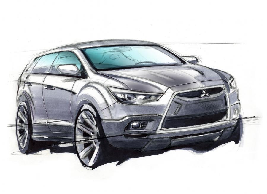 Mitsubishi Outlander Sport drawings 2009 года выпуска. Фото 1. VERcity