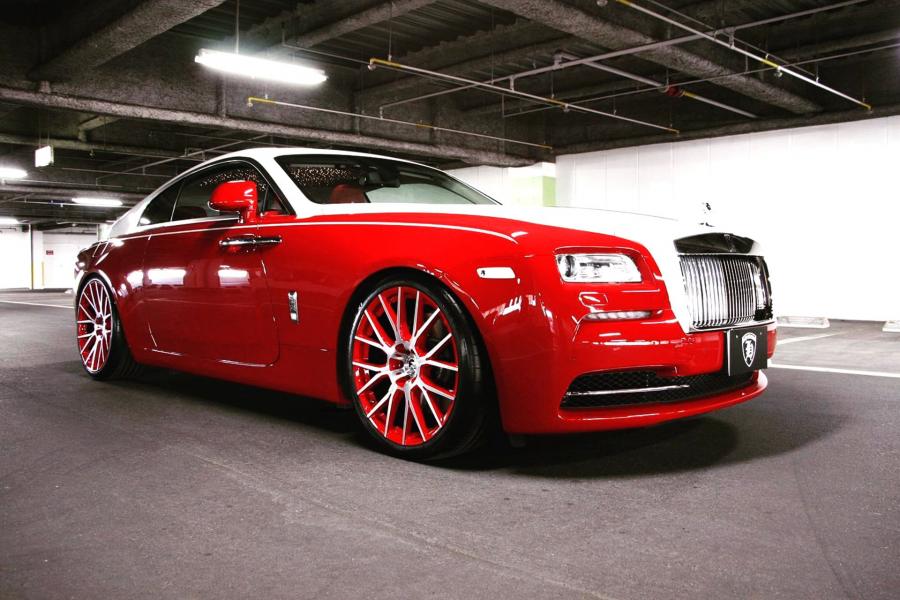 Rolls-Royce Wraith Magna Red on Forgiato Wheels (FLOW 001) 2019 года ...