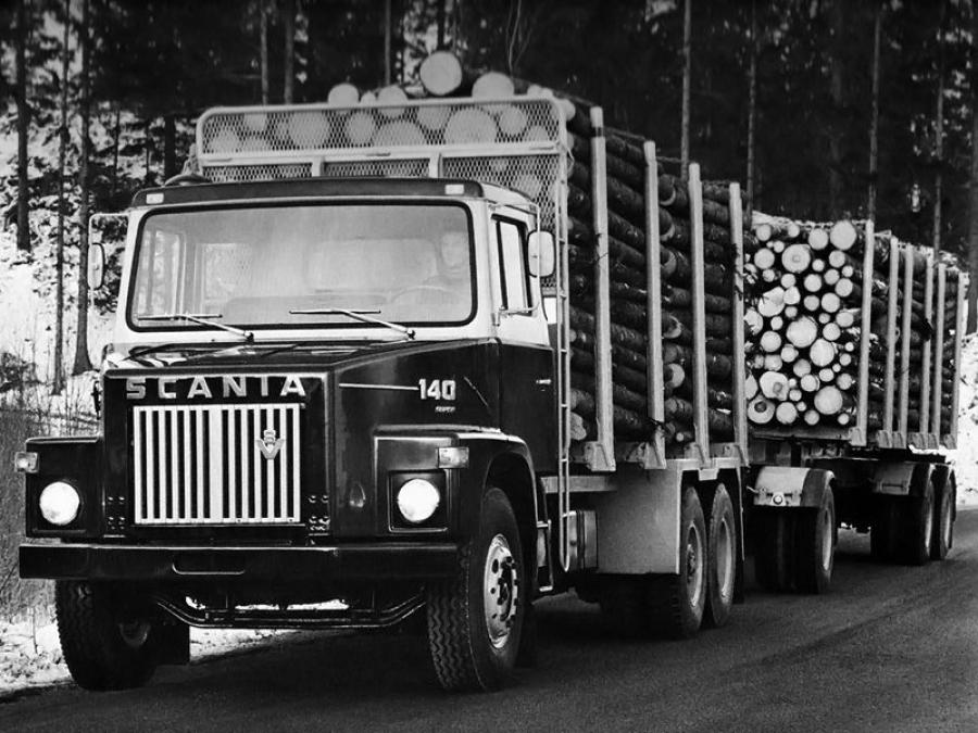 Scania LS140 6x2 Timber Truck 1976 года выпуска. Фото 1. VERcity