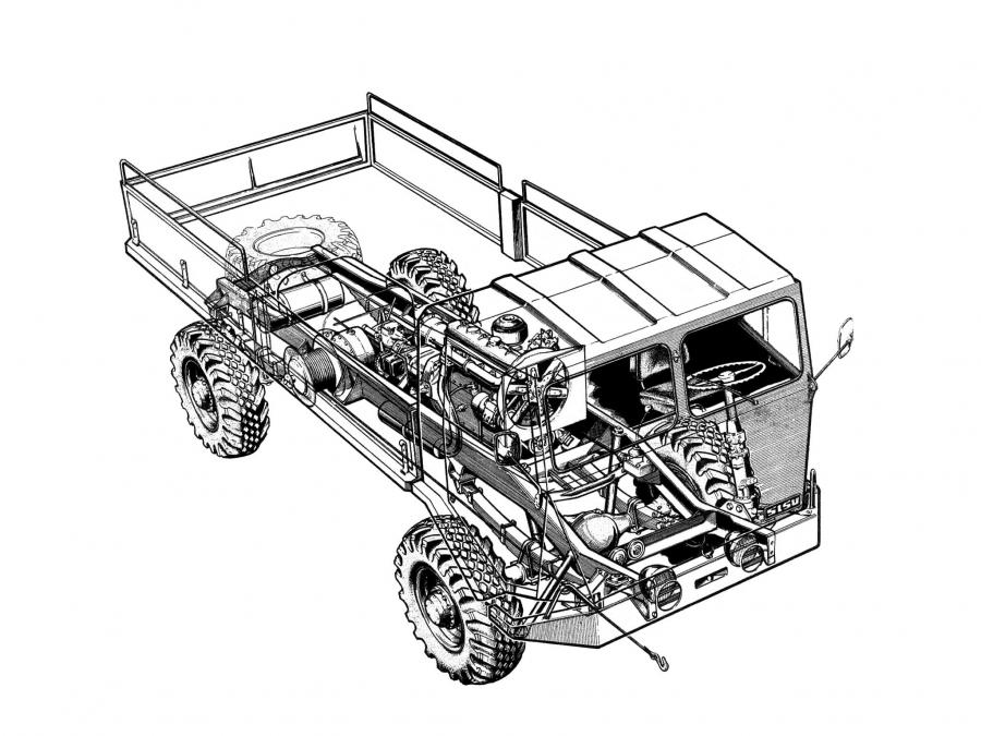 Схема Sisu A45 1970 года выпуска. Фото 1. VERcity