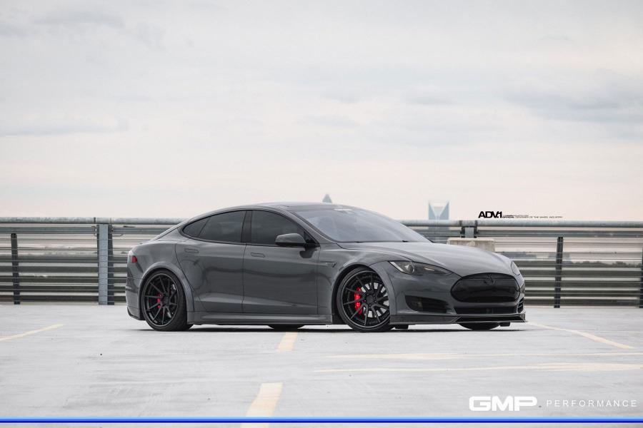 Tesla Model S Nardo Gray by GMP Performance on ADV.1 Wheels (ADV10R ...