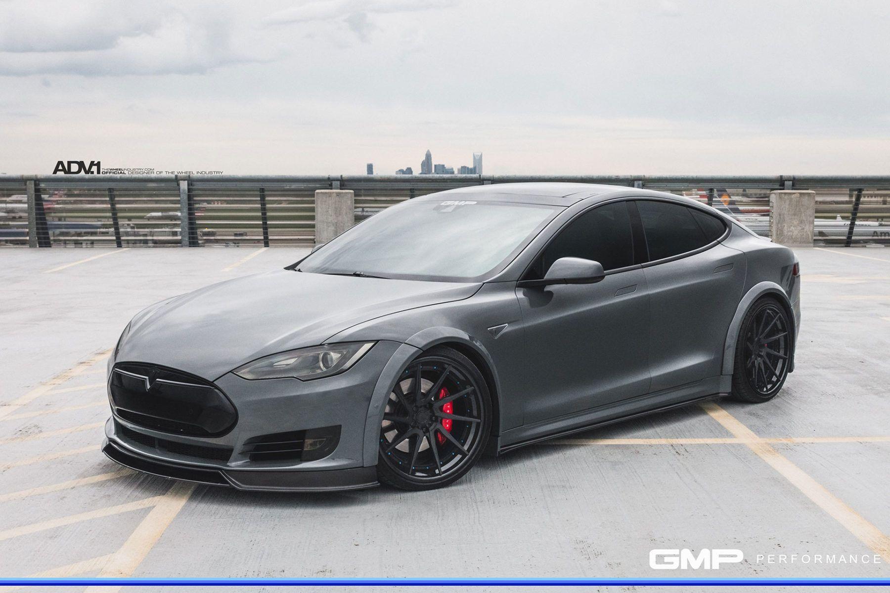 Tesla Model S Nardo Gray by GMP Performance on ADV.1 Wheels (ADV10R ...