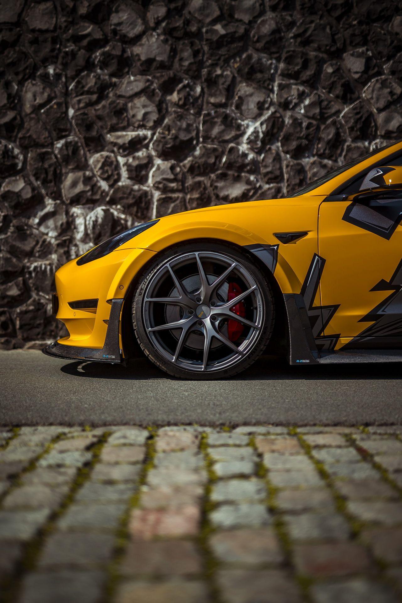 Детали экстерьера Tesla Model 3R EVO Yellow Flash by JP Customs ...