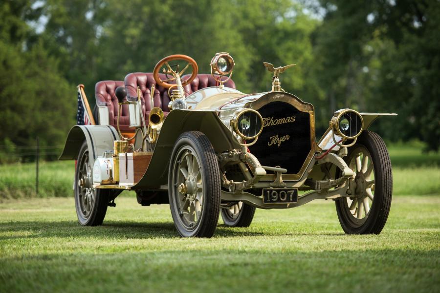 Thomas Flyer Model 4-60 4-Passenger Runabout 1907 года выпуска. Фото 1 ...