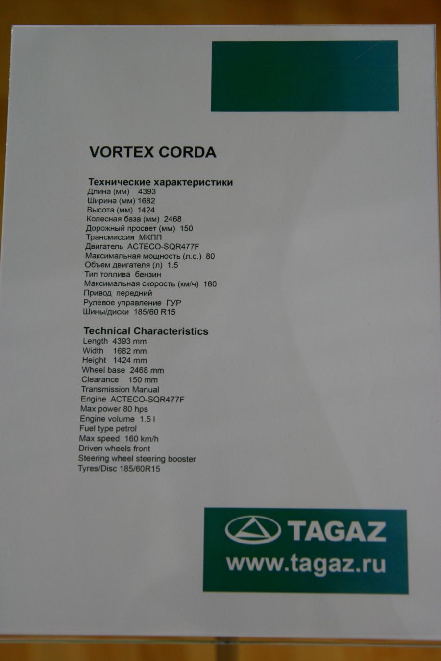 Vortex Corda 2010 года выпуска. Фото 3. VERcity